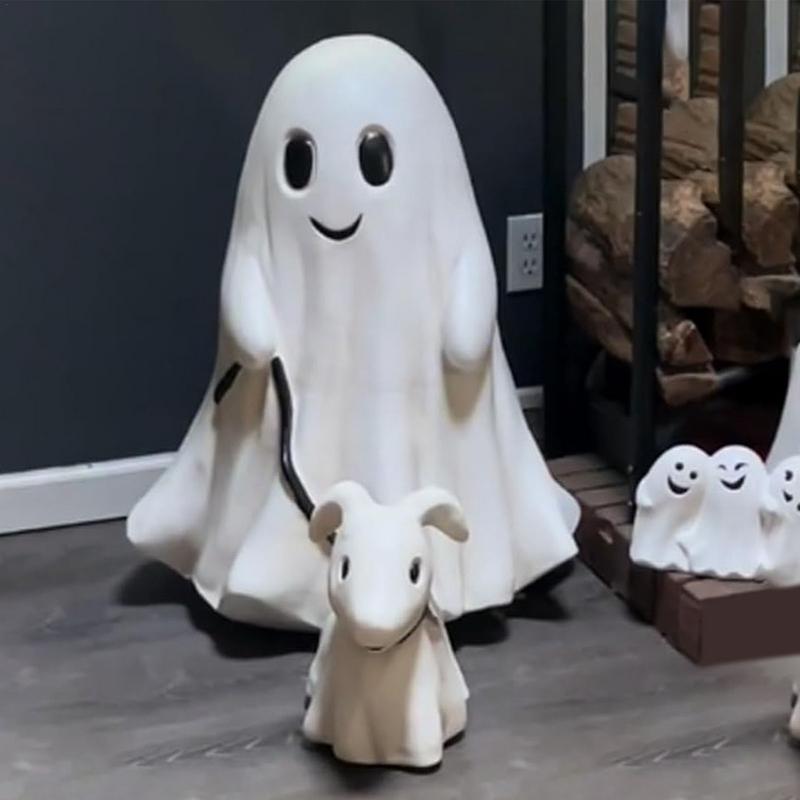 Halloween Ghost Dog Decoration Cute Ghost Statue D... – Grandado