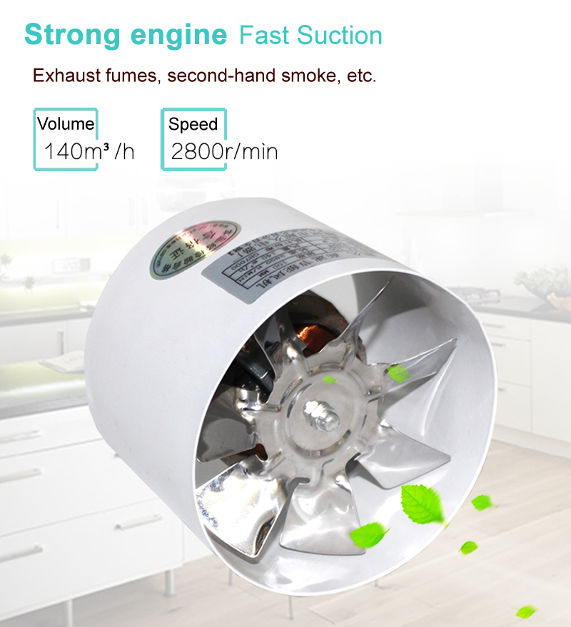 100MM Silent ventilation duct fan for bathroom, 22... – Vicedeal