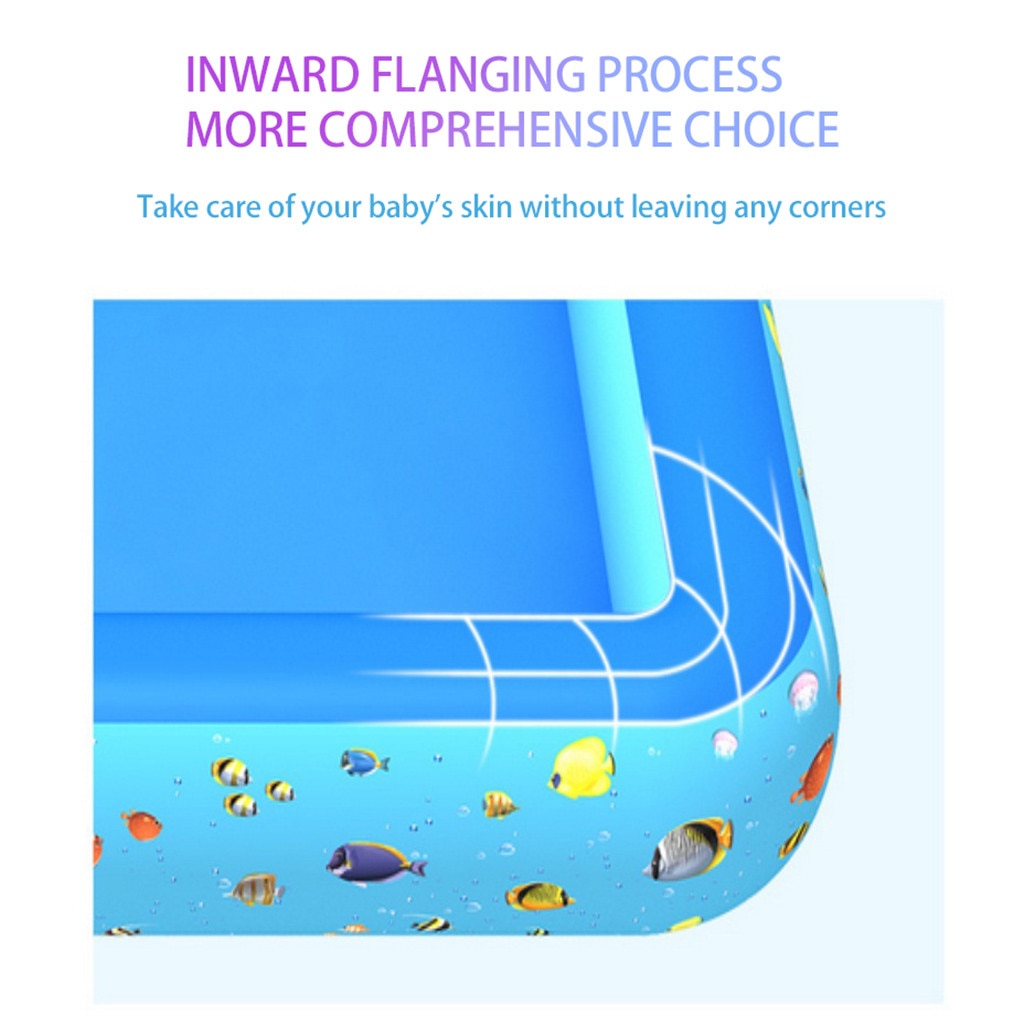 Summer Children's Inflatable Pool Square Swimming ... – Vicedeal