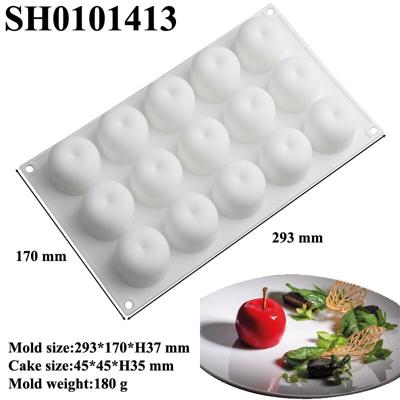 Meibum 15 Cavity Apple Silicone Cake Molds Chocola... – Grandado