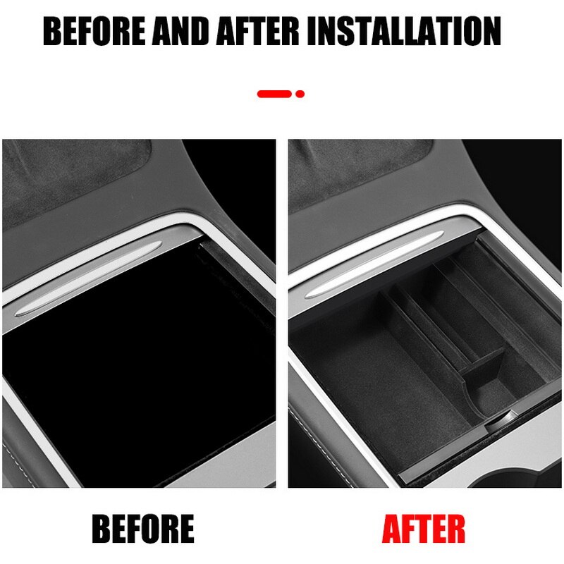 For Tesla Model 3/Y Central Storage Box Armrest Hi... – Grandado