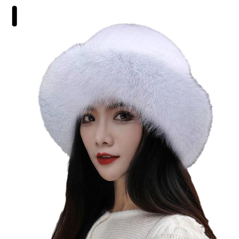 Winter Women Hat Soft Fluffy Faux Fur Hats Thicken... – Grandado
