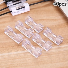 40Pcs Clamp Self Stick Cable Organizer Wire Holder... – Vicedeal