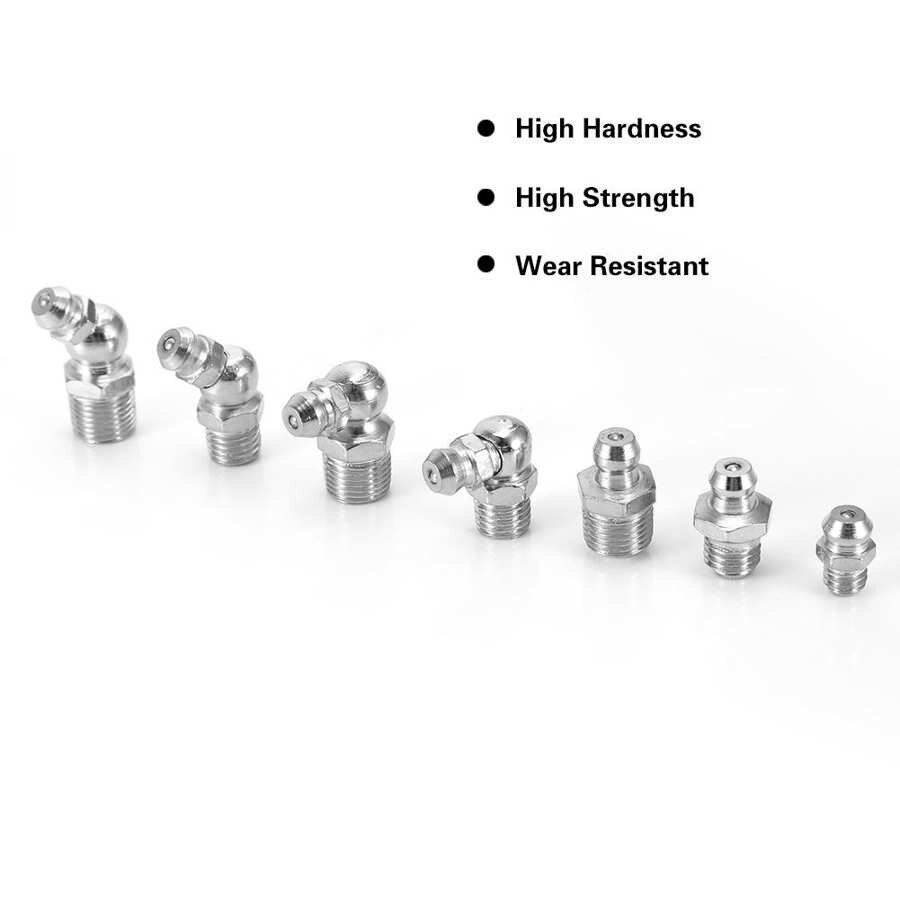 45Pcs M6/M8/M10 Durable Metal Brass Zerk Grease Ni... – Grandado
