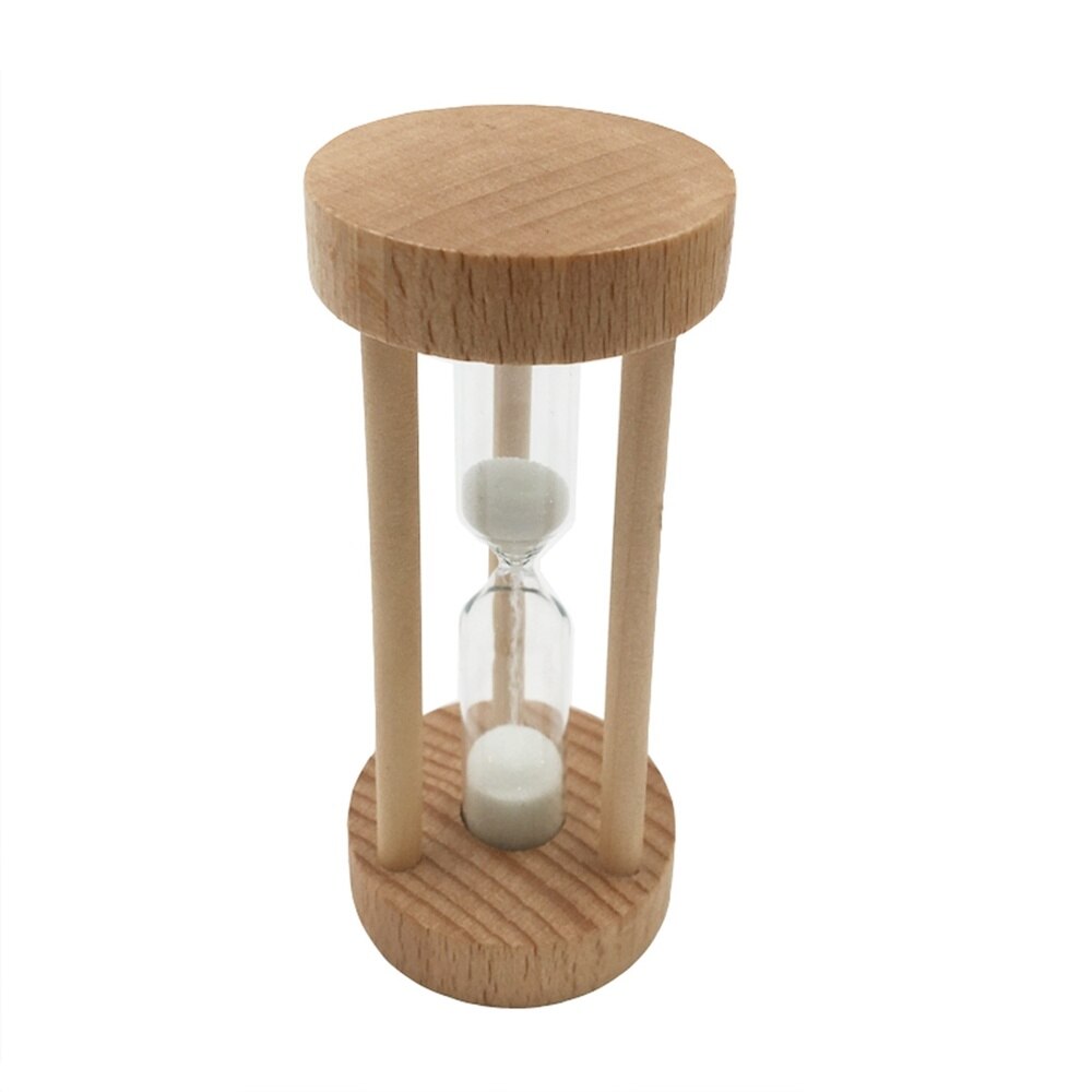 3 Min Houten Zandloper Zandloper Oranje Zand Timer... – Grandado