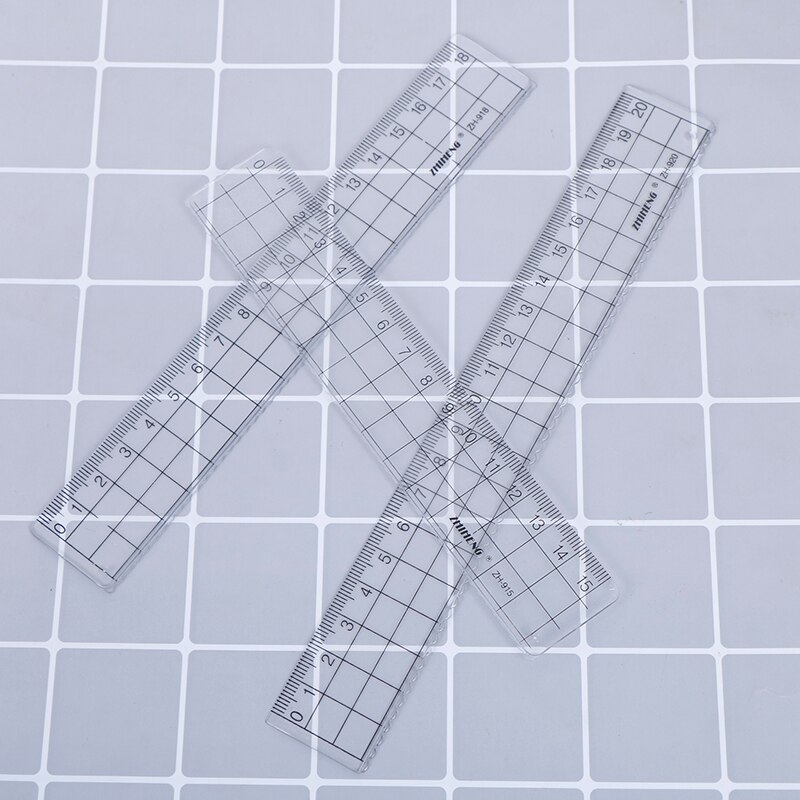1pcs 15cm 18cm 20cm Transparent Simple Ruler Plast... – Vicedeal