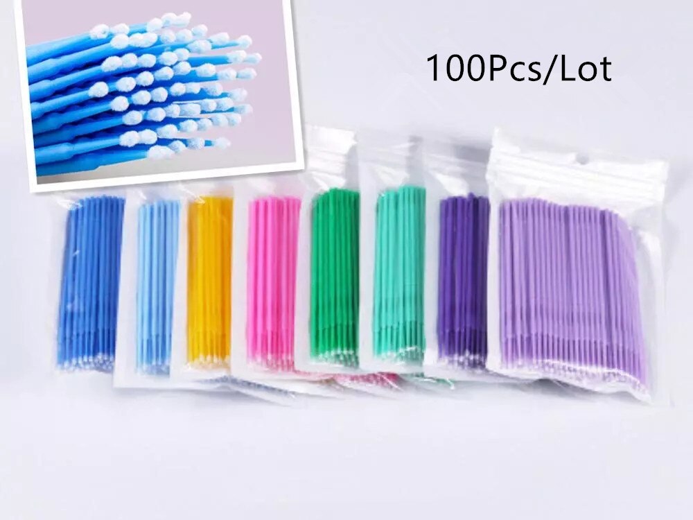 100 unids/pack Microbrushes para la extensión de p... – Grandado