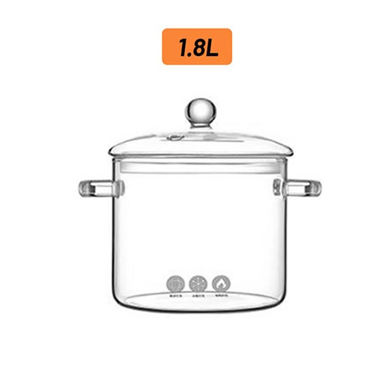 Ymeei Huishoudelijke Glas Soeppan Transparante Gla... – Grandado