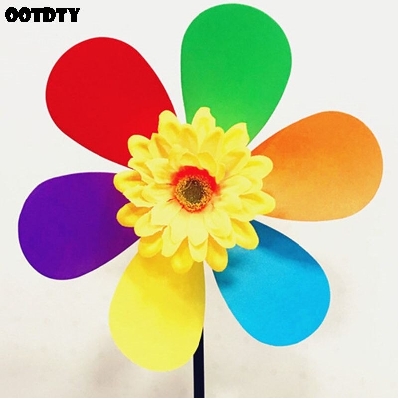Colorful Sunflower Windmill Kids Wind Spinner Pinw... – Grandado