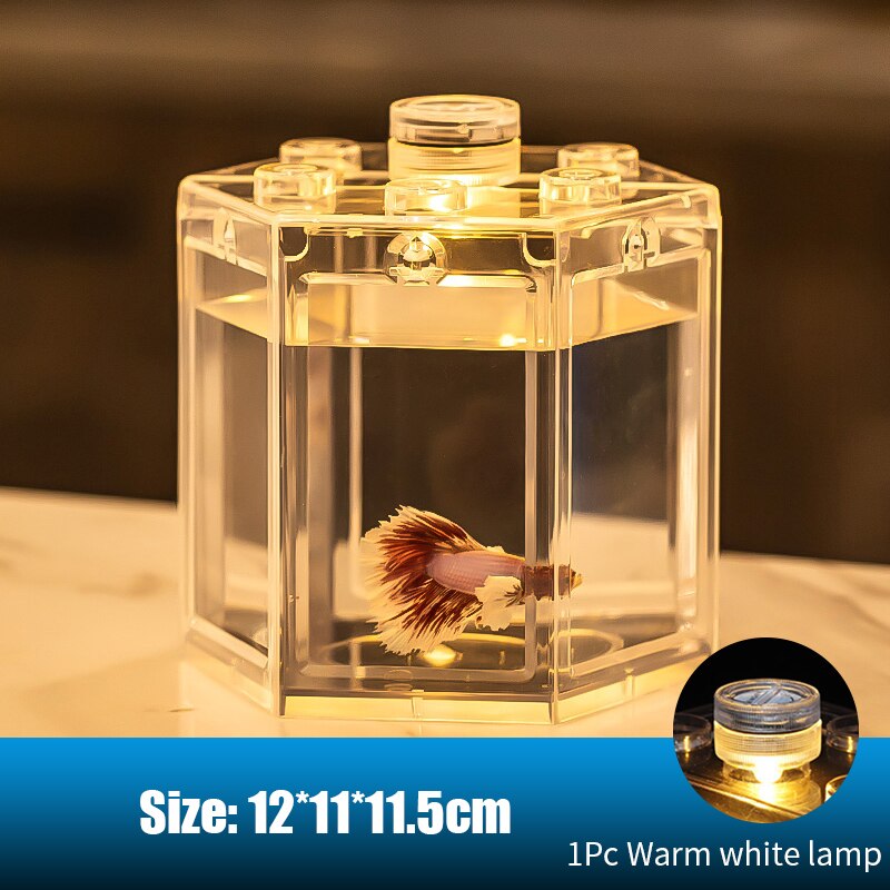 Desktop Aquarium Fish Tank Turtle Tank Office Mini... – Grandado