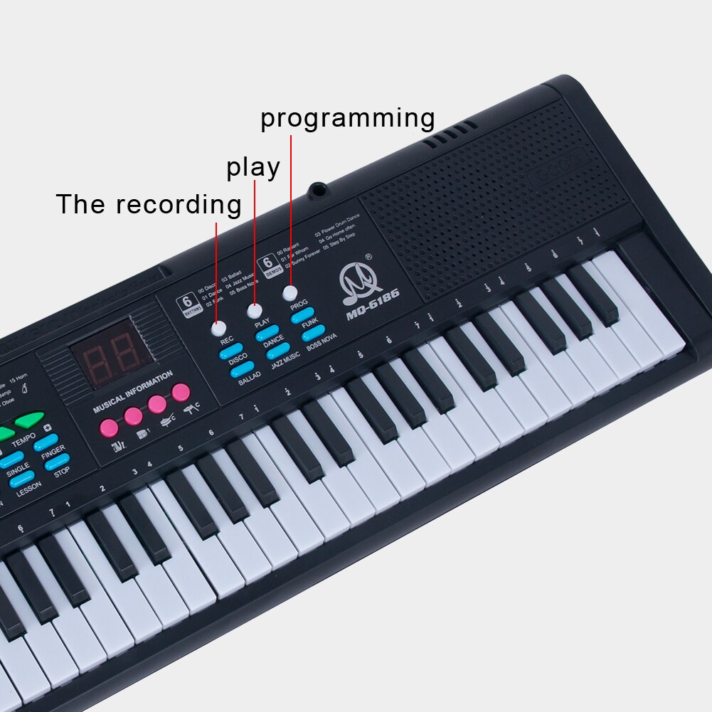 61 Key Electronic Keyboard with Digital Display Sc... – Grandado