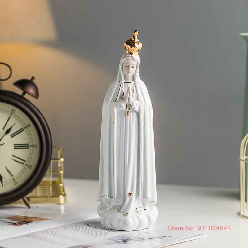 Figuras Religiosas Ceramic Mother Mary Statues Min... – Grandado