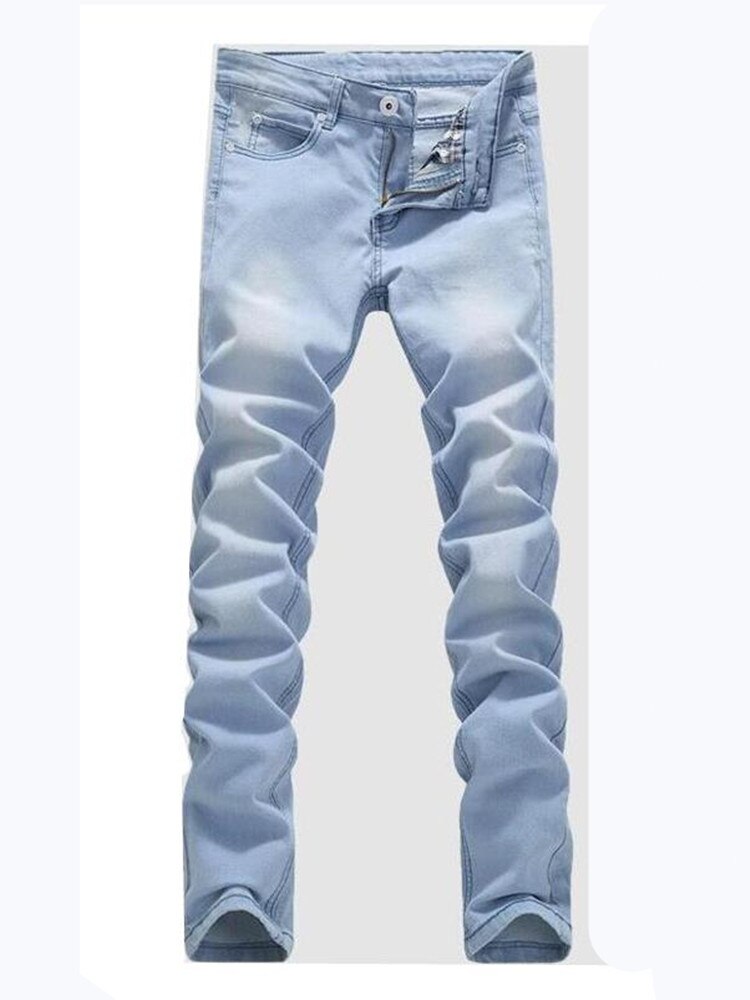 Men Skinny Jeans Good Light Blue Jeans Mens Spring... – Grandado