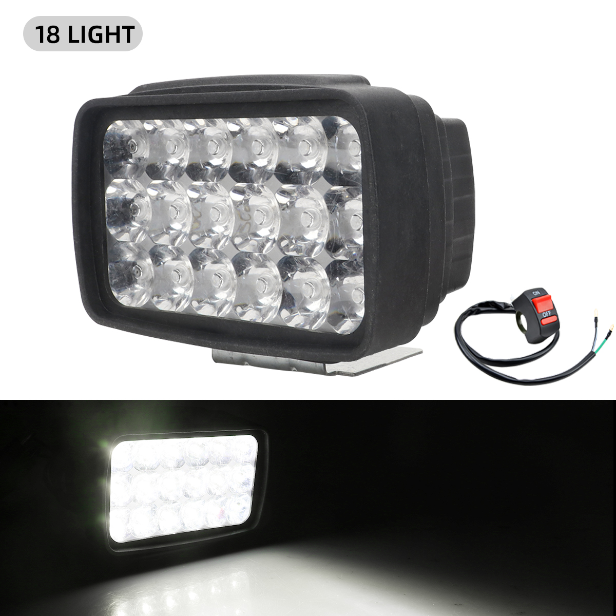 18LED Motorcycle headlights drl Driving lights mot... – Grandado
