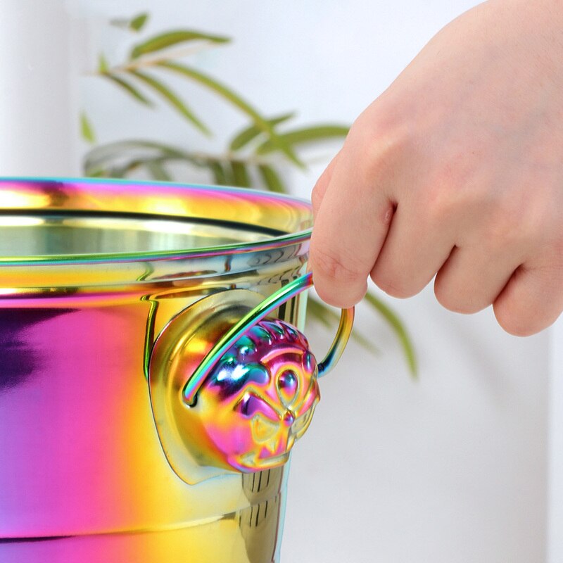 Stainless Steel Ice Bucket Gold Ice Holder Contain... – Grandado