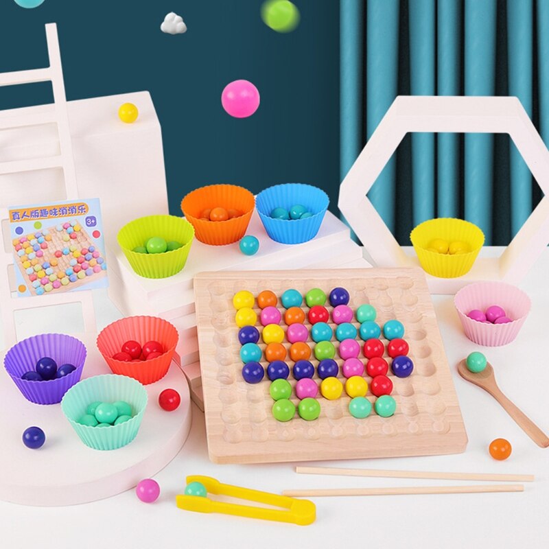 Wooden Go Games Set Dots Shuttle Beads Board Games... – Grandado