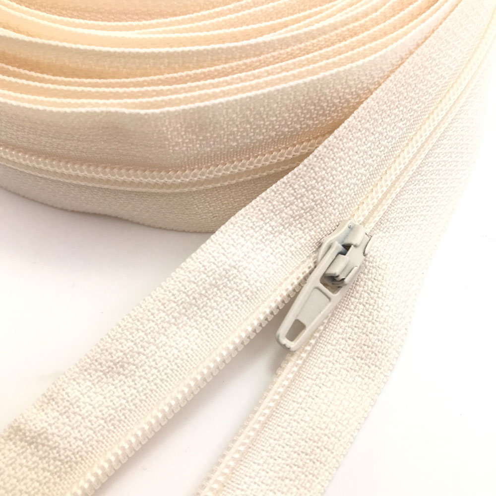 3# Zipper off White Nylon Coil Zippers by Yard wit... – Vicedeal