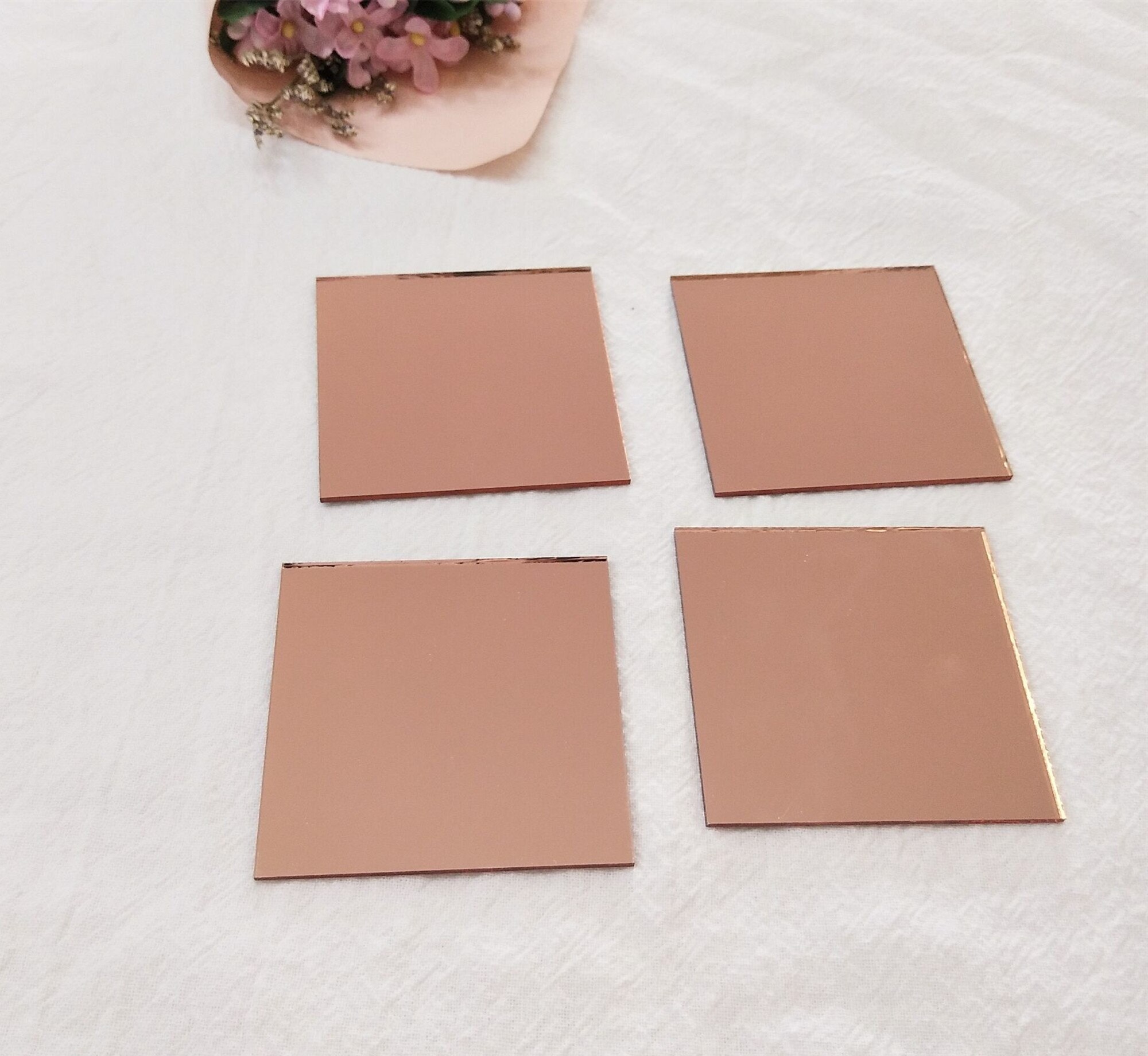 30 Pieces Square Mosaic Mirror Tiles,DIY Square Mi... – Vicedeal