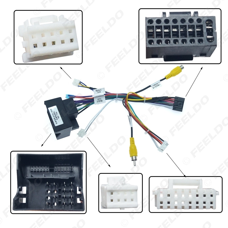 FEELDO 16-pin Car Android Stereo Wiring Harness Fo... – Grandado