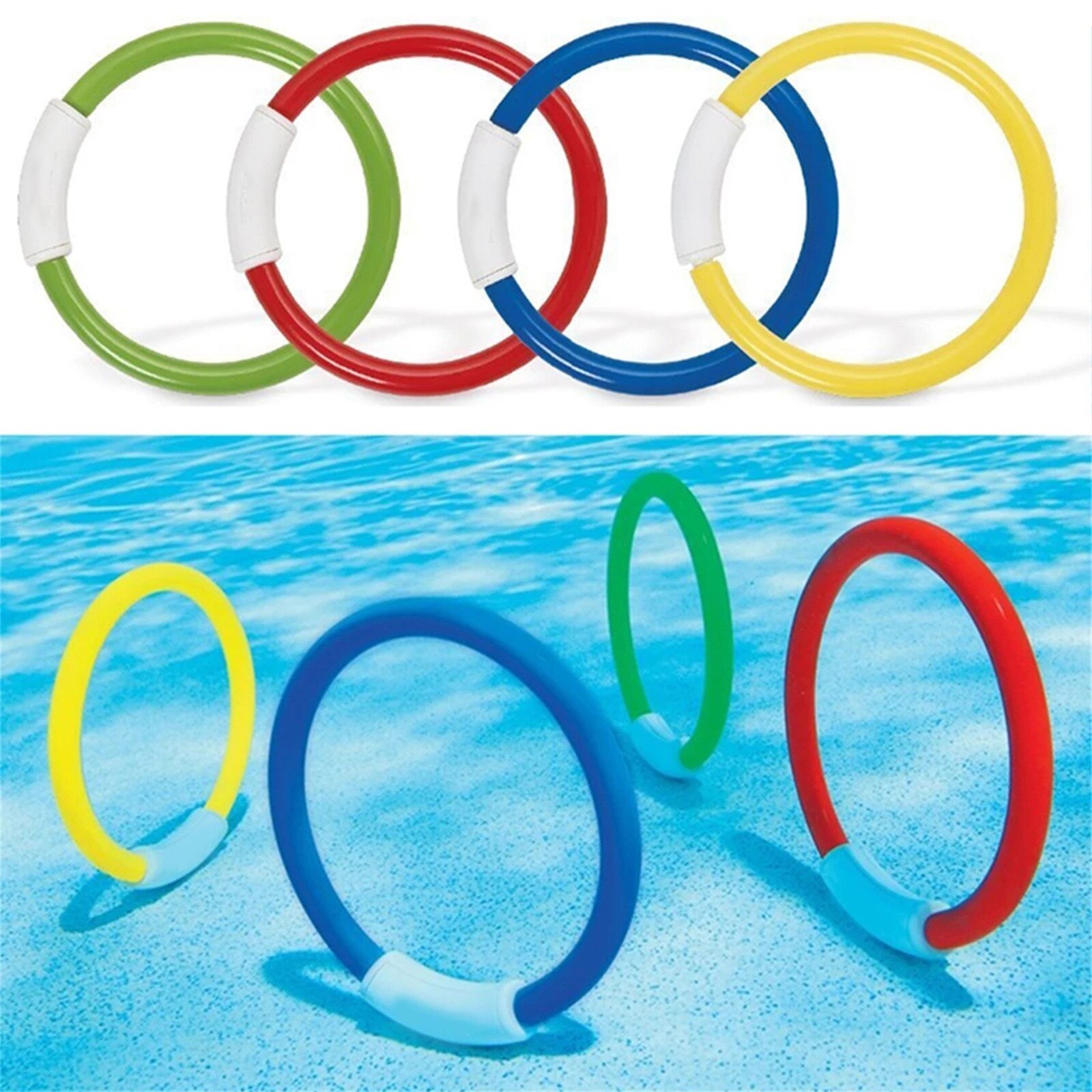 4 Pcs/Set Swimming Diving Rings Underwater Sinking... – Grandado