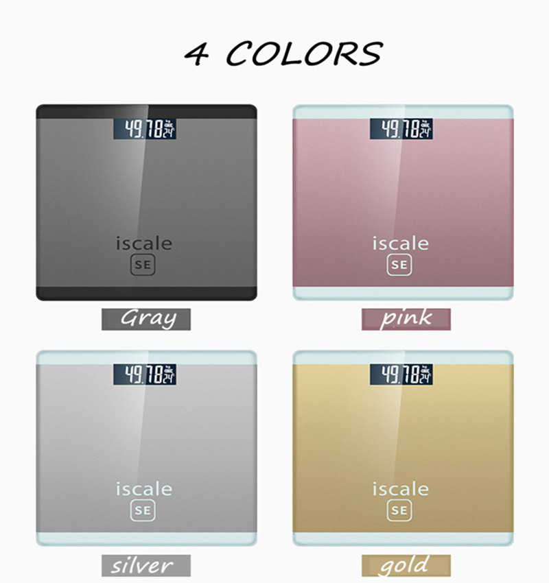 4 Colors Smart Bathroom Personal Floor Body Scale ... – Vicedeal