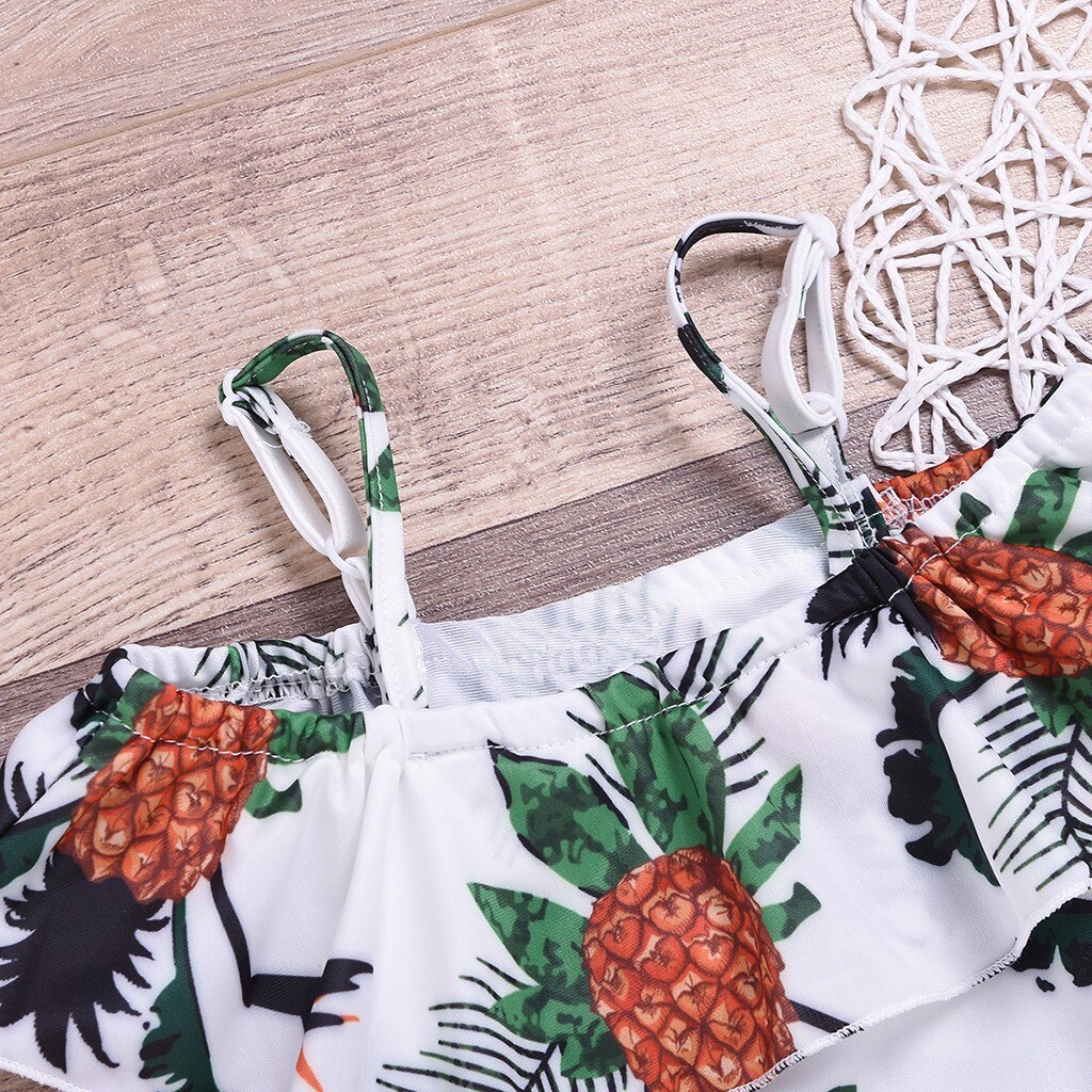 Swimsuit For Girls One-Piece Sleeveless Fruit Prin... – Grandado