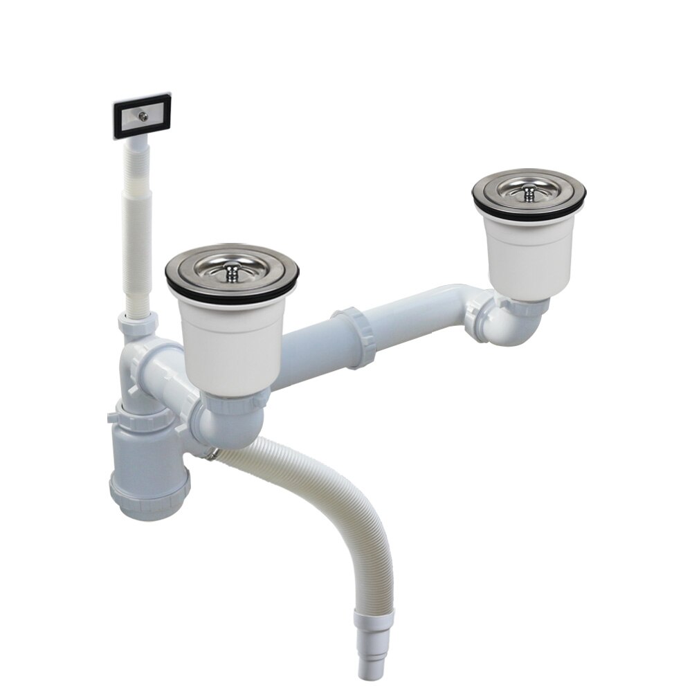 Talea dubbelt handfat avloppsrör plast flexibelt a... – Vicedeal