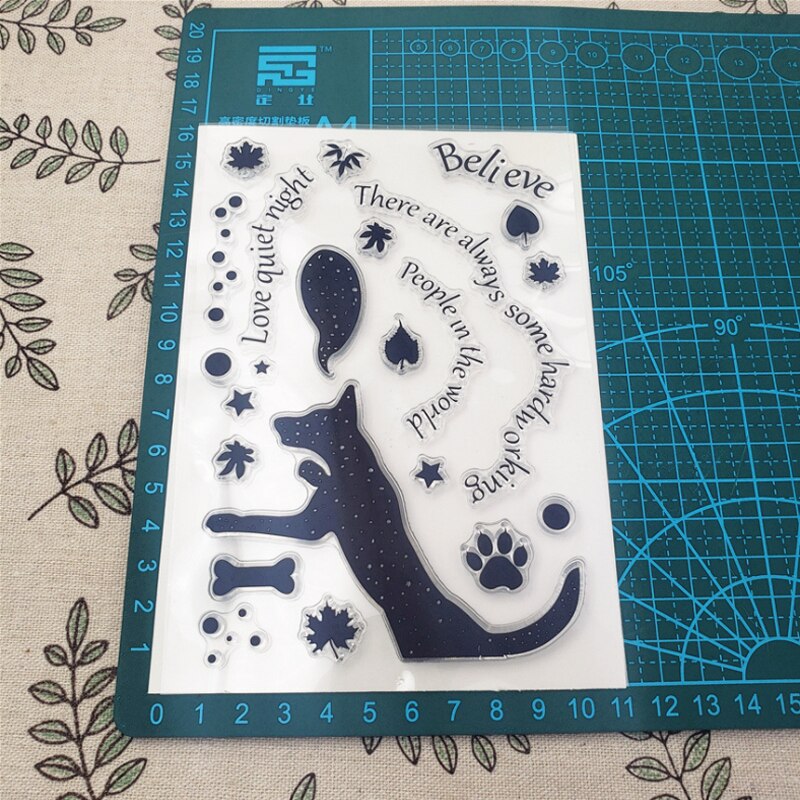 Silhouette Dog Transparent Clear Silicone Stamp Se... – Grandado