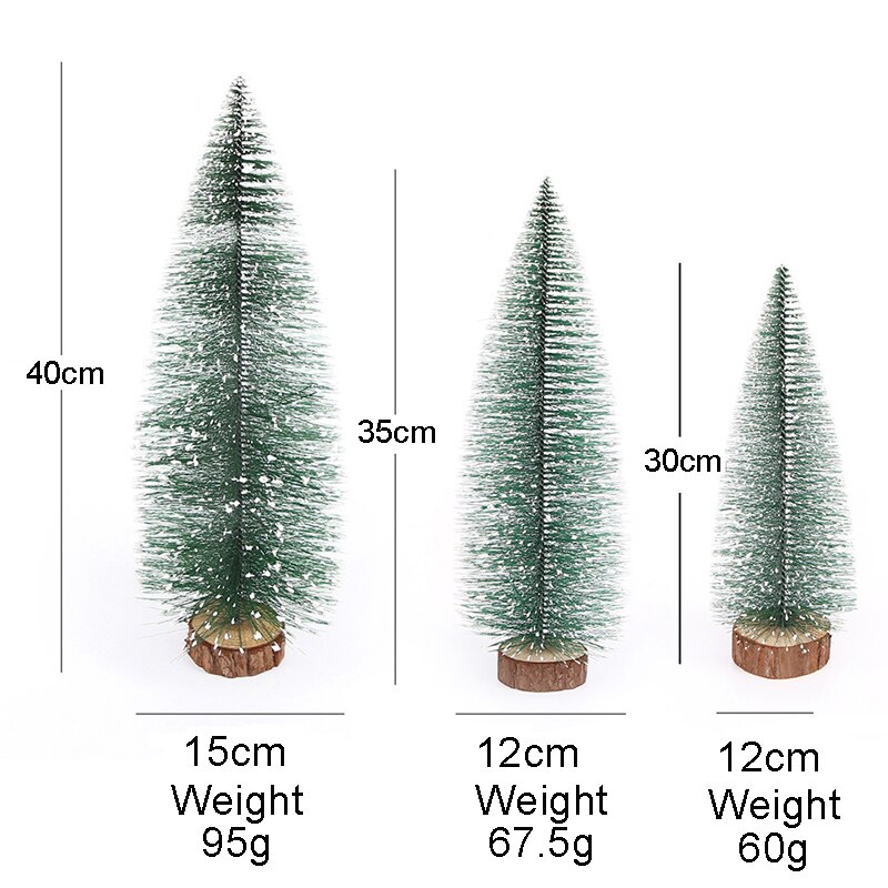 Mini árvore de natal 8-40cm, agulha de pinho floca... – Grandado