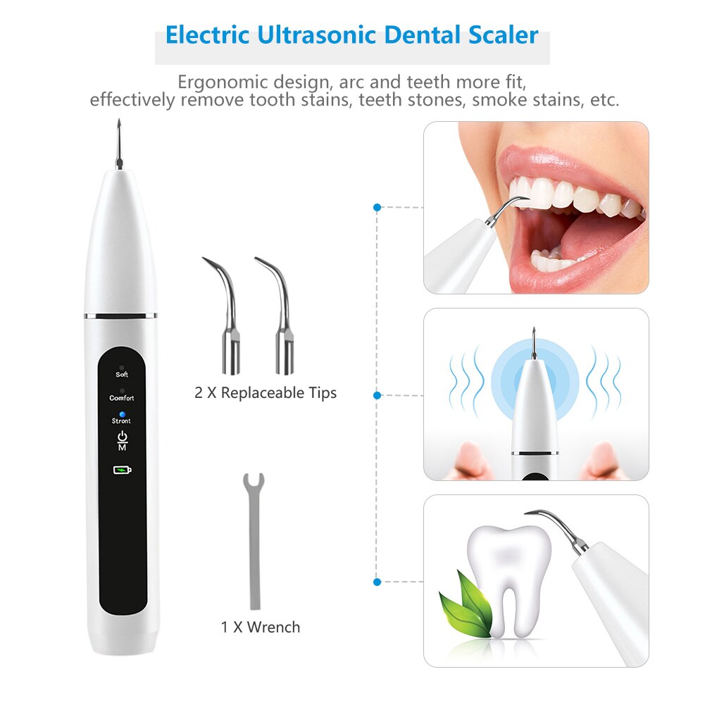 Electric Ultrasonic Dental Scaler Tooth Calculus R... – Vicedeal Electric Ultrasonic Dental Scaler Tooth Calculus R... – Vicedeal