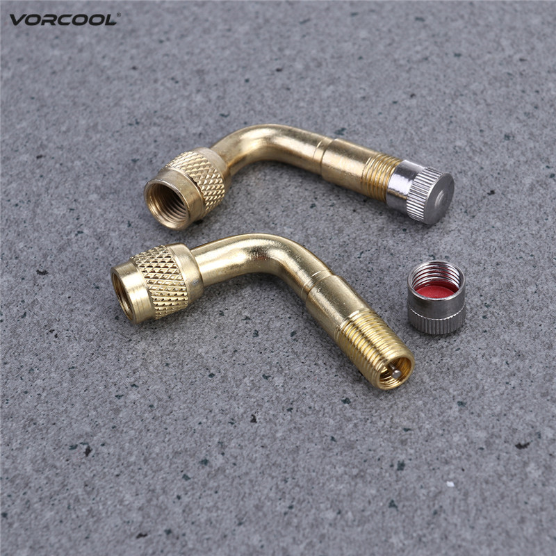 2/4Pcs 90 Degree Brass Air Tyre Valve Schrader Val... – Vicedeal
