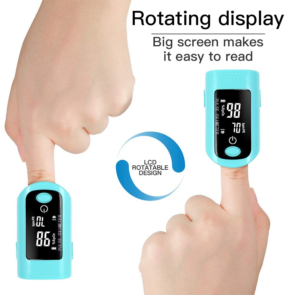 OLIECO Geluid Alarm Polsslag Oximeter Real-time Cu... – Vicedeal