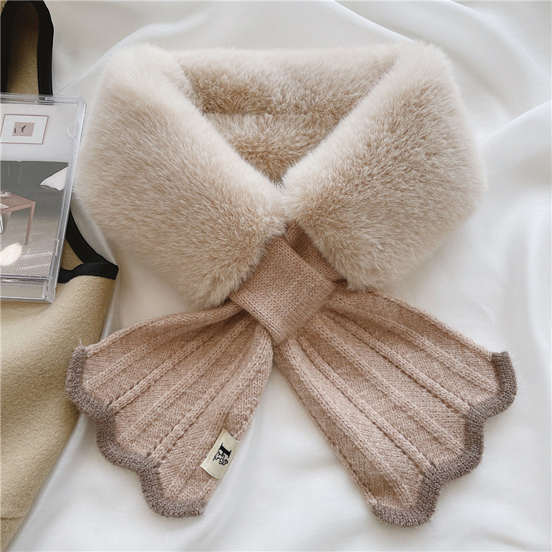 Winter Plush Scarf Woman Thick Fish Tail Wool Knit... – Vicedeal