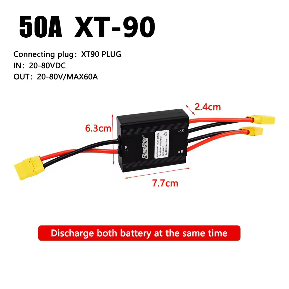 Dual Battery Discharge Converter, Simultaneous Con... – Grandado