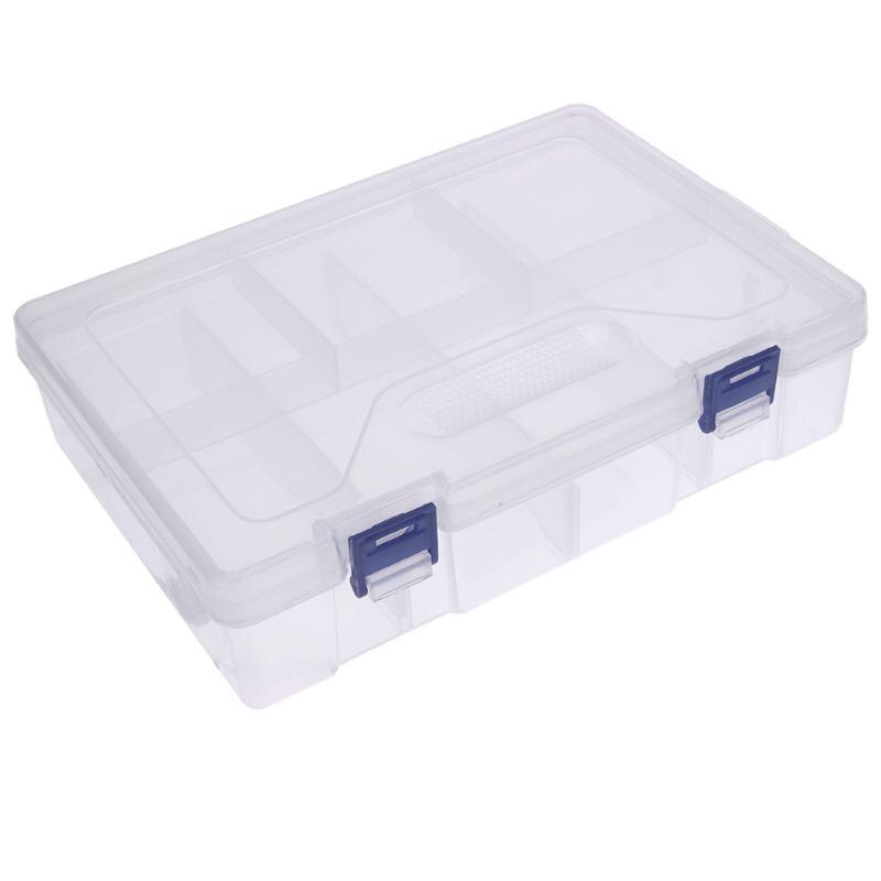 8 Grid Transparent Plastic Storage Box Double Laye... – Grandado
