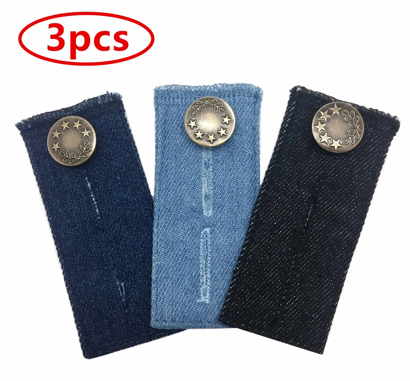 3 uds extensores de mezclilla multiusos botones el... – Grandado
