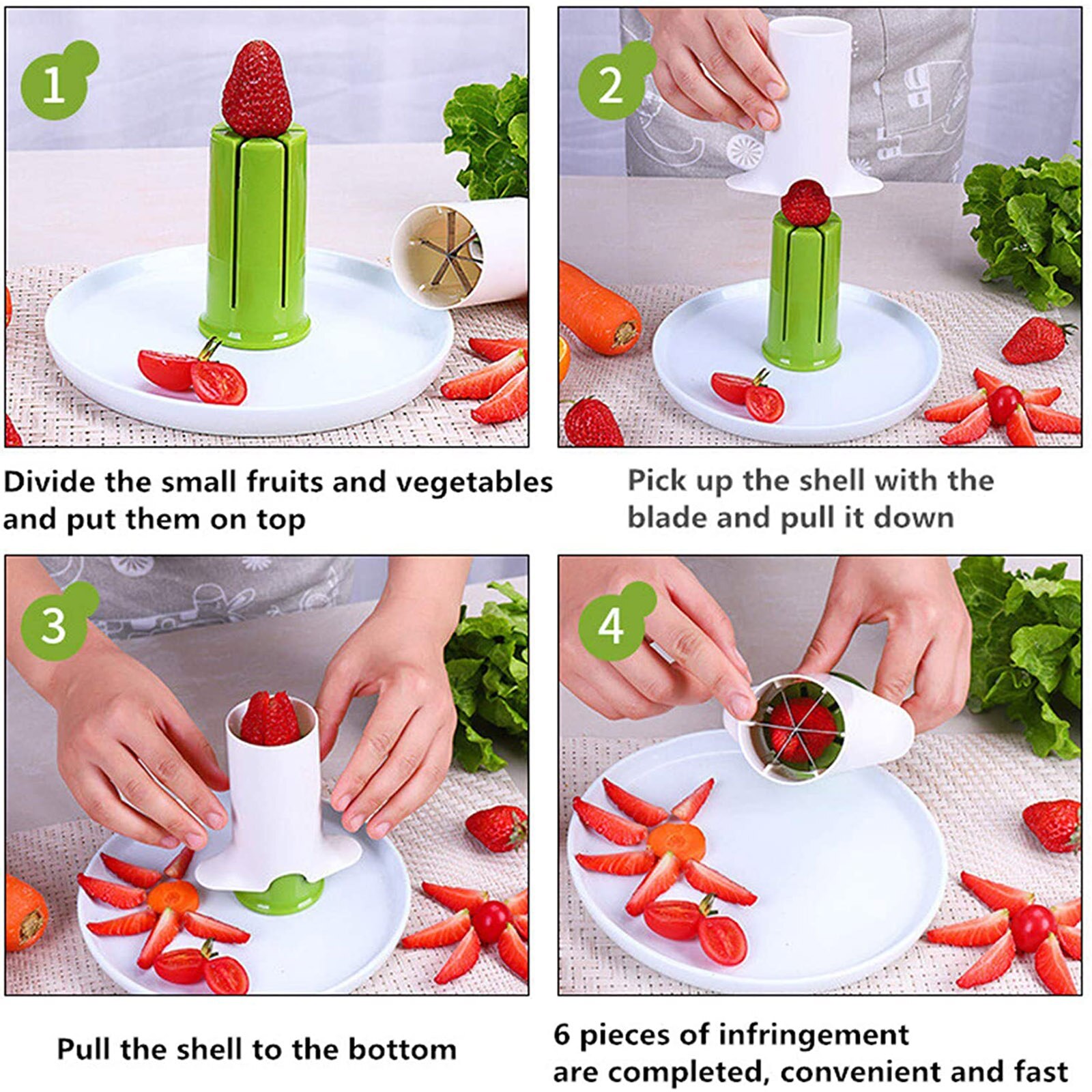 Vegetable Cutters Fruit Kitchen Cucumber Carrot Di... – Grandado