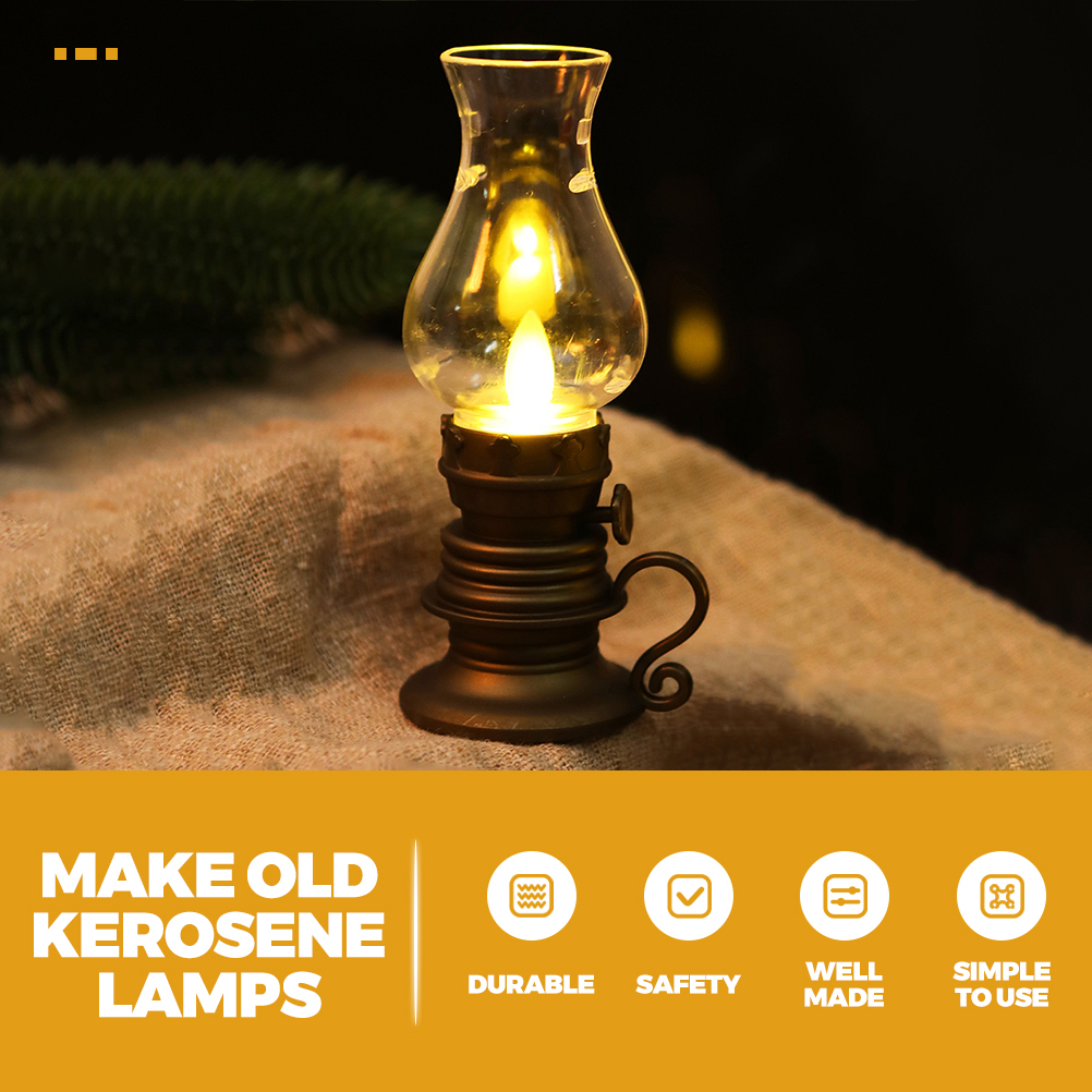 LED Kerosene Lamp Decorative Light Vintage Style D... – Grandado