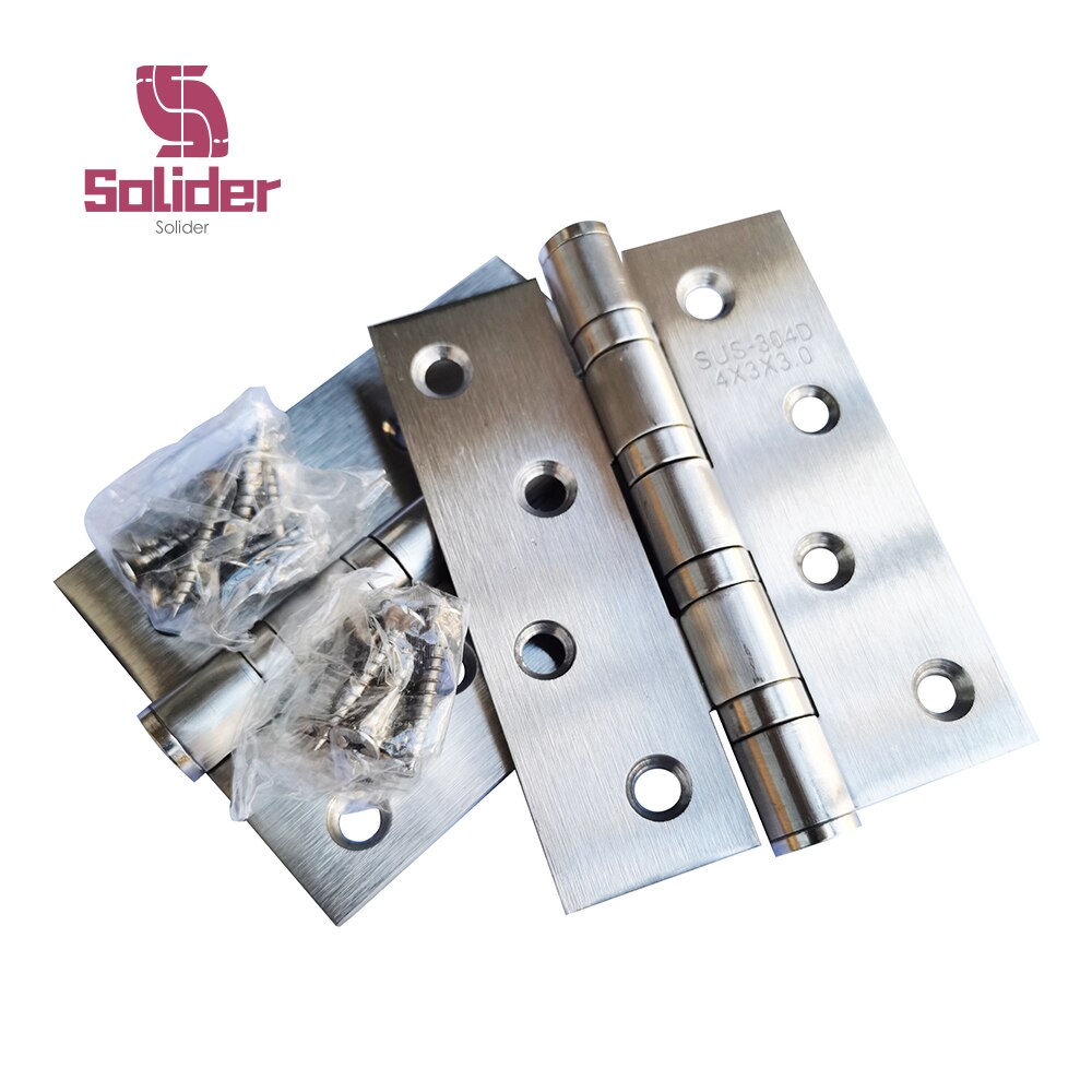 2Pcs 4*3*3 Inch Stainless Steel Mute Flat Hinge Lo... – Vicedeal