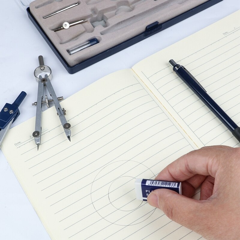 11Pieces Math Geometry Kit Set Metal Compass Geome... – Grandado