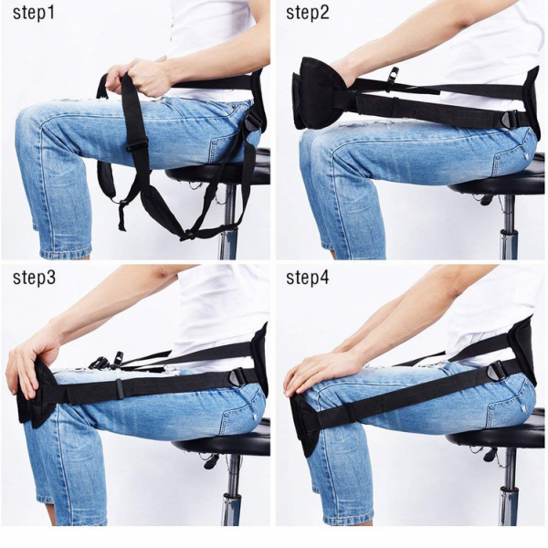 Adjustable Lumbar Back Support Pad for Better Sitt... – Grandado