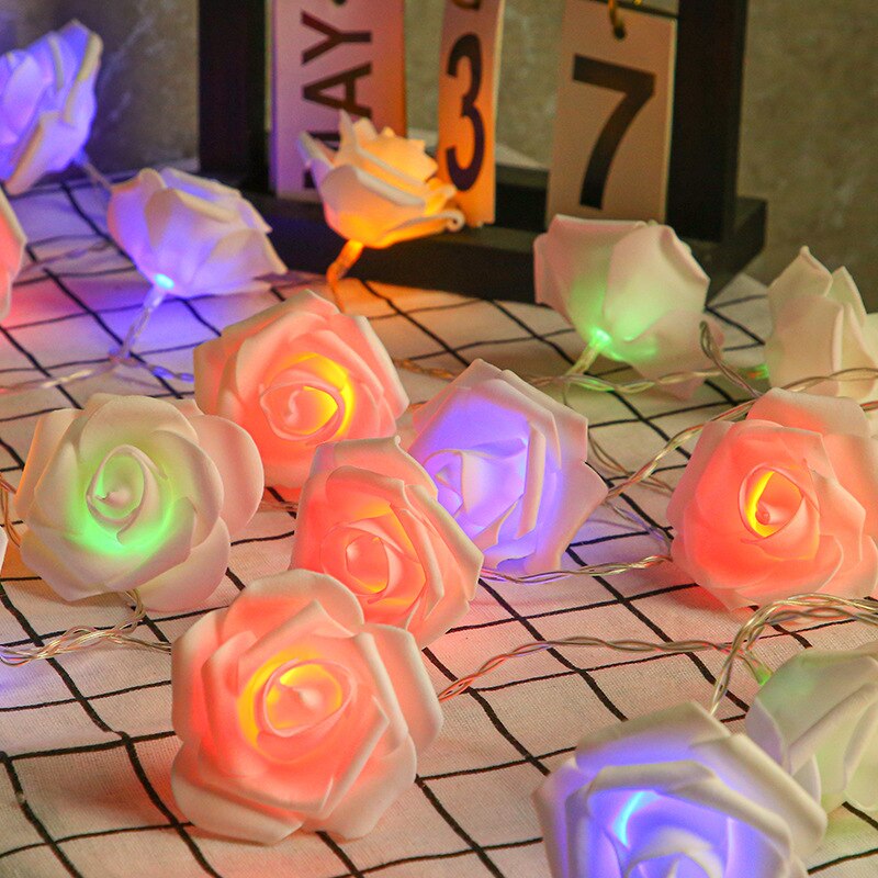 LED rose battery lamp simulation flower string lig... – Grandado