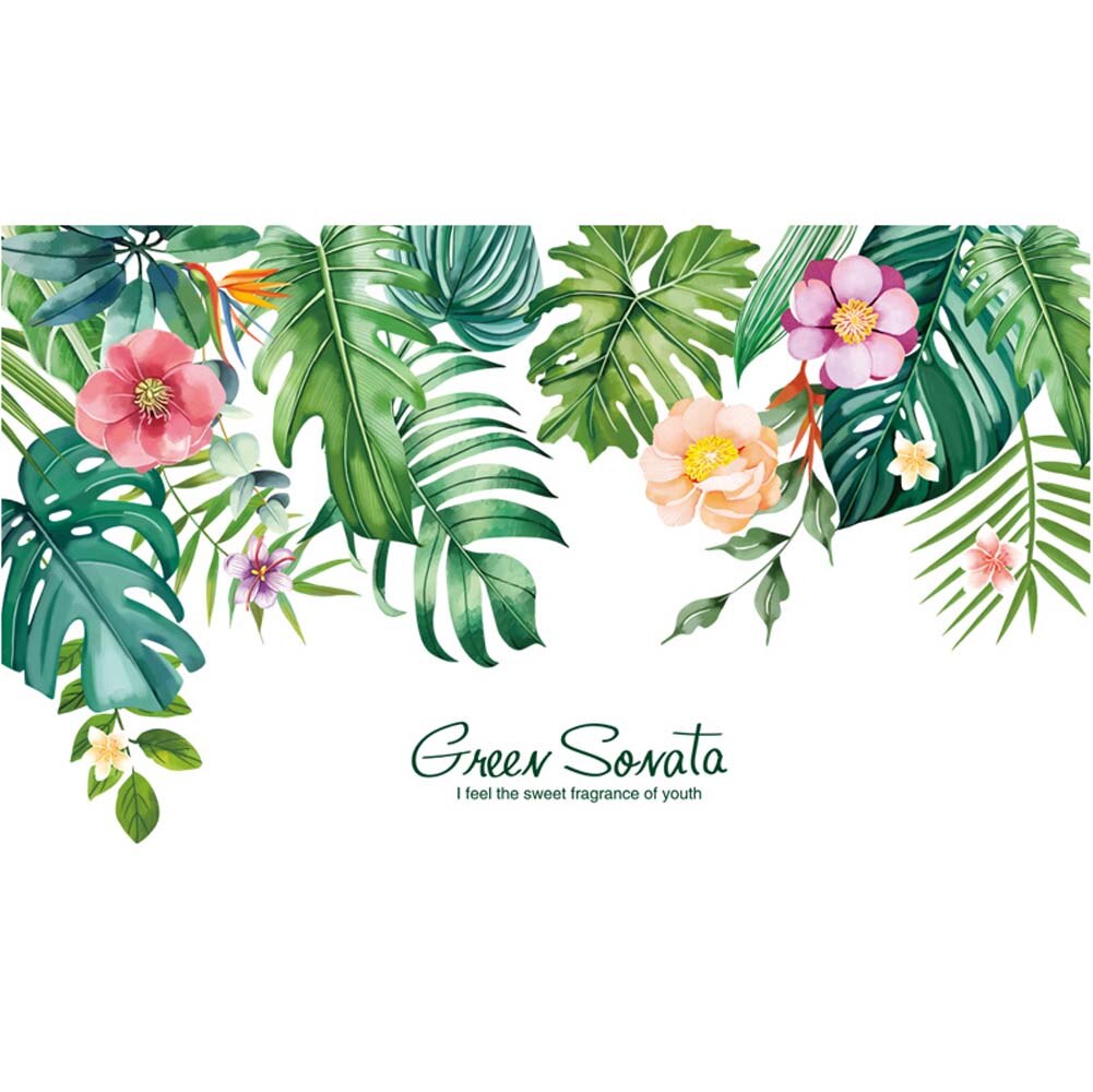 Tree Leaves Wall Stickers DIY Cartoon Girl Wall De... – Grandado