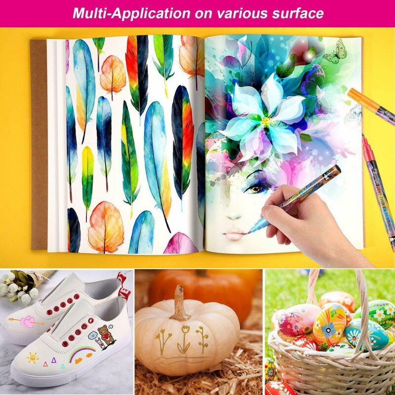 Cute Art Marker Pens 18 Color Set Colorful Ink Gen... – Grandado
