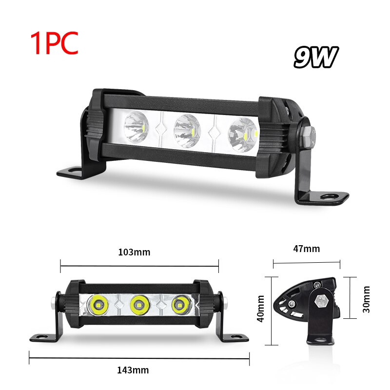 Super Slim Led Light Bar 4-20 Inch 9W 18W 36W 54W ... – Vicedeal