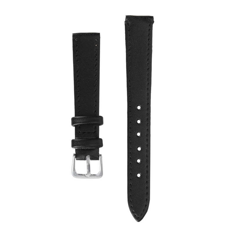 12-22mm Universal PU Leather Black Watch Band Pin ... – Grandado
