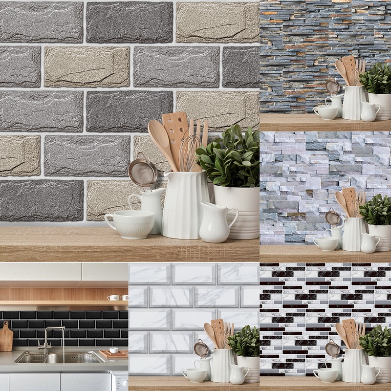 3D Brick Wall Stickers Living Waterproof Foam Room... – Vicedeal