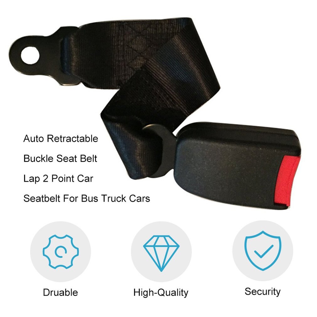 Auto Retractable Buckle Seat Belt Lap 2 Point Auto... – Grandado