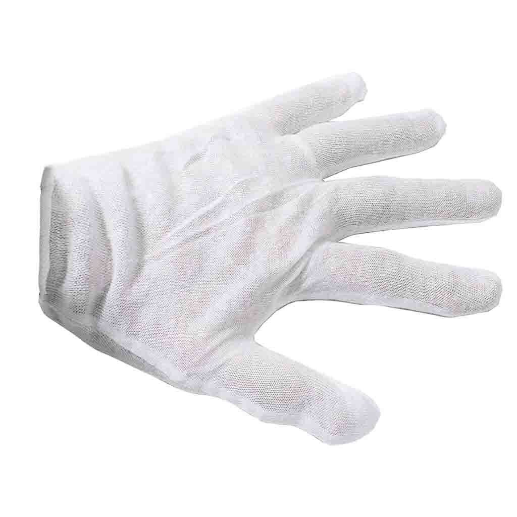 12 Pairs Of Regular Soft White Cotton Blend Gloves... – Vicedeal