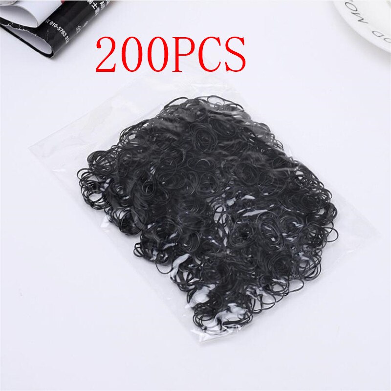 200/1000 Stuks Pack Rubber Haarband Touw Siliconen... – Grandado